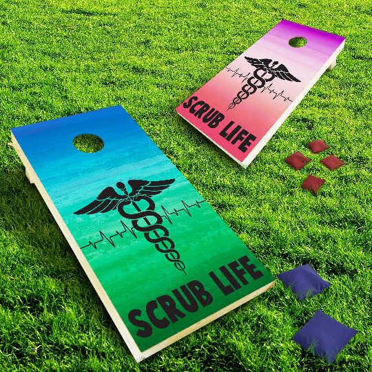Scrub Life Cornhole Boards — CustomCornHoleBoards